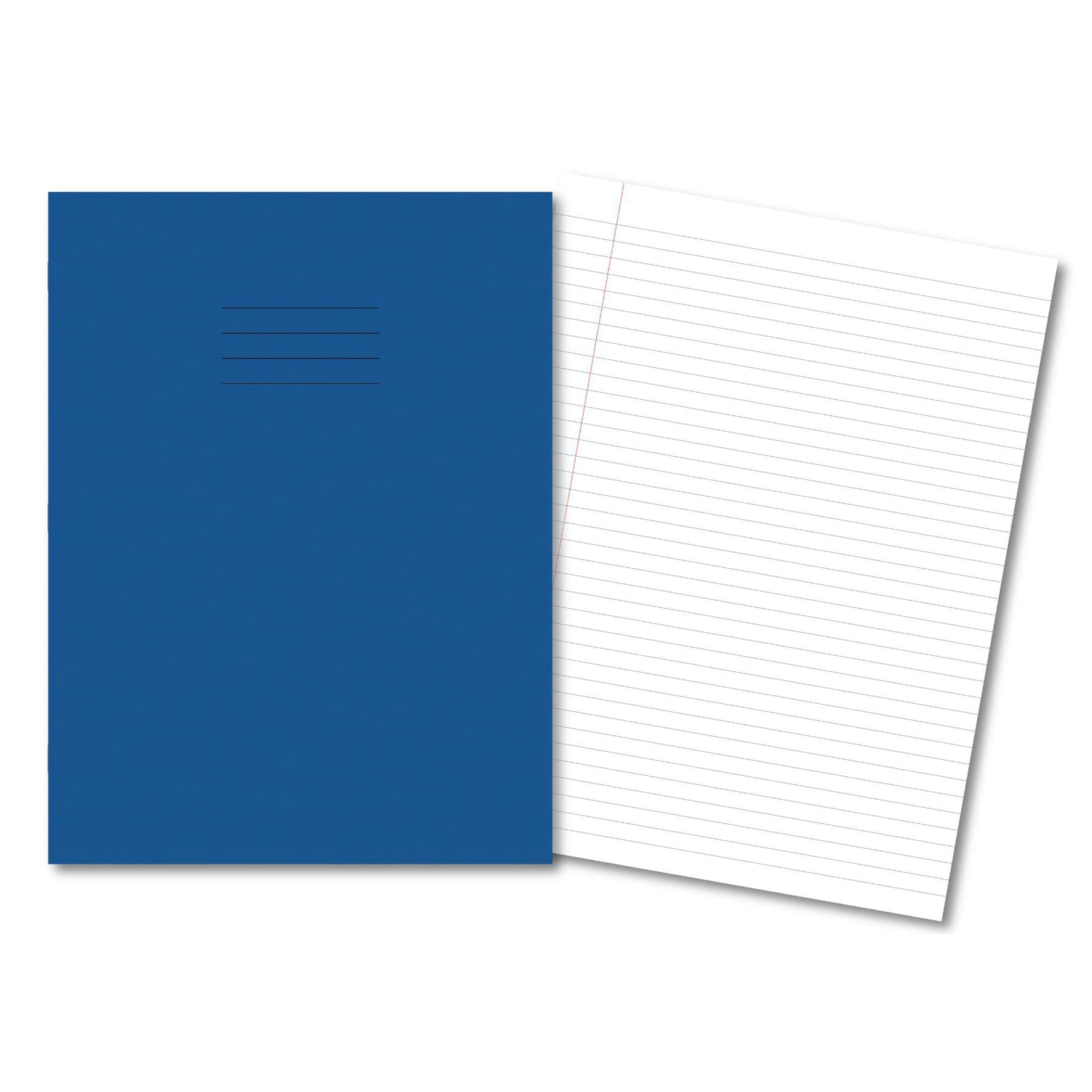 Classic Exercise Book A4+ 80 Pages 8mm Ruled & Margin - Dark Blue 45 P ...
