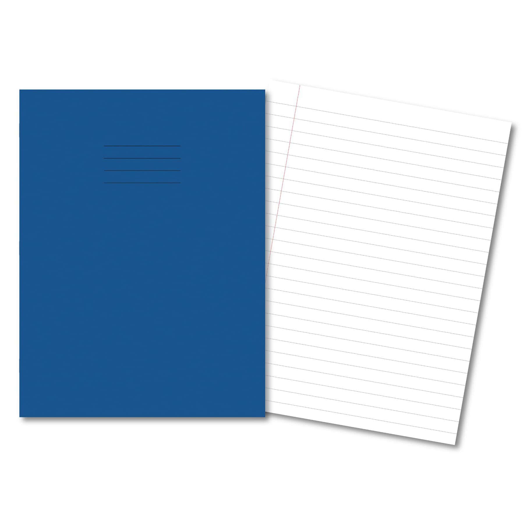 Classic Exercise Book A4+ 80 Pages 12mm Ruled & Margin - Dark Blue 45 ...