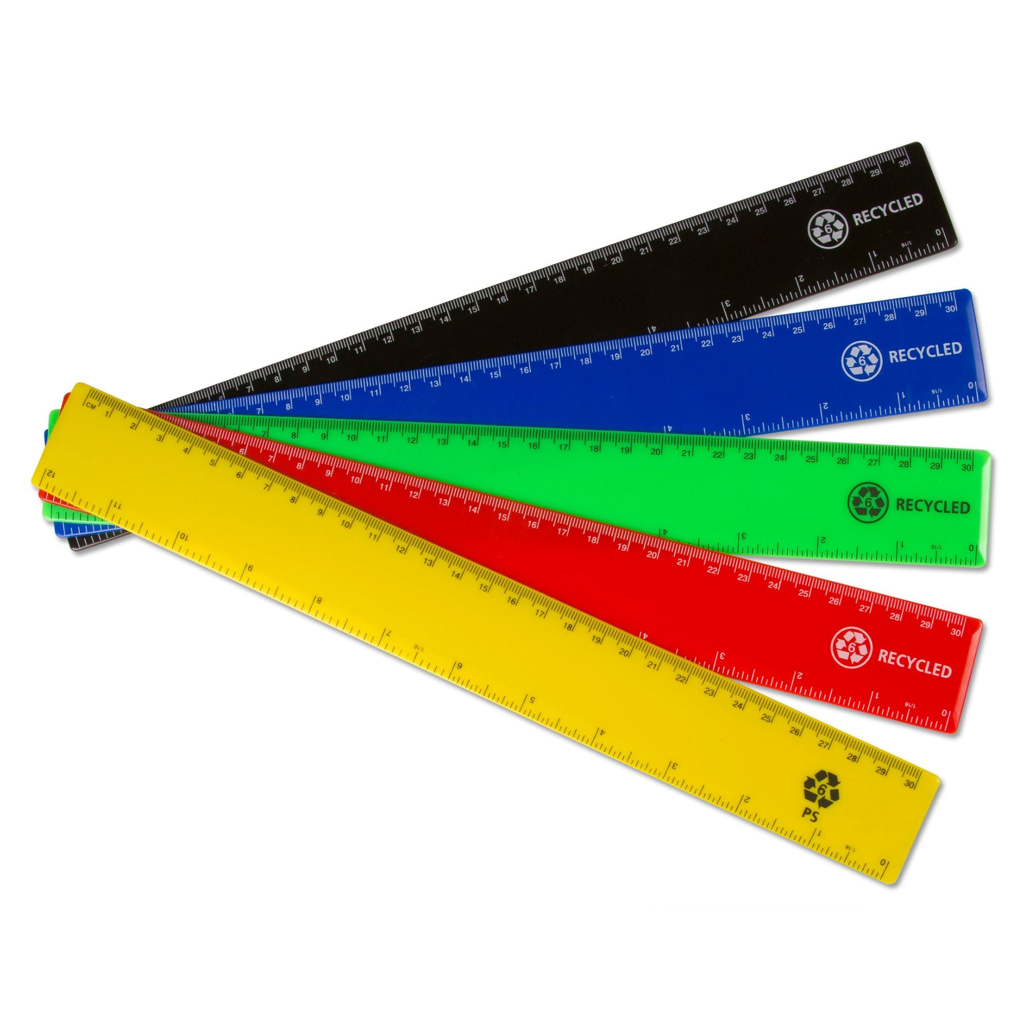 Assorted Coloured Rulers 30cm/12" - Pk100 – Forward Education