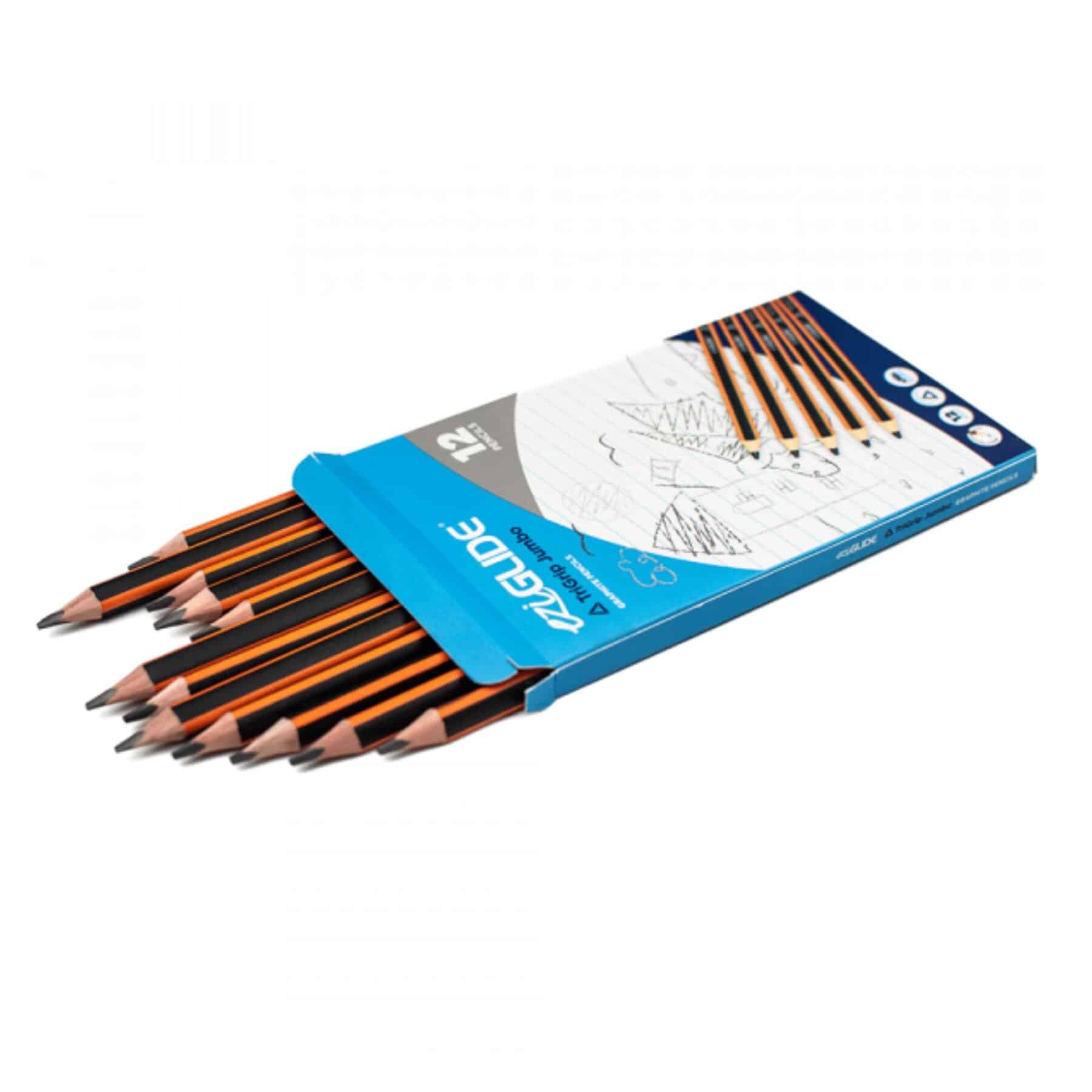 EziGlide TriGrip Jumbo Triangular Pencils - pk 12 – Forward Education