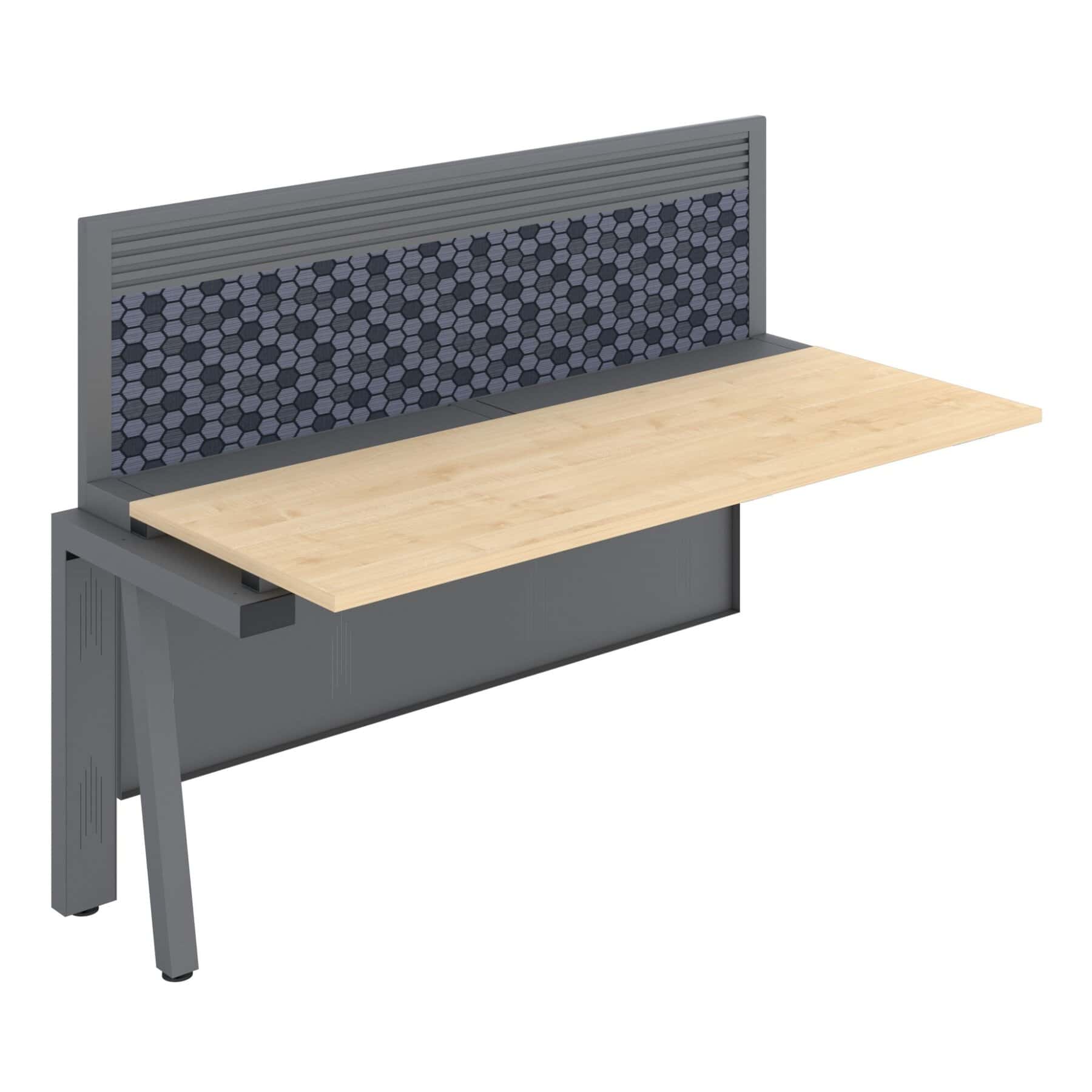 Sienna Evolve Single Add-On Bench Desk With Cable Tray, Modesty Panel ...