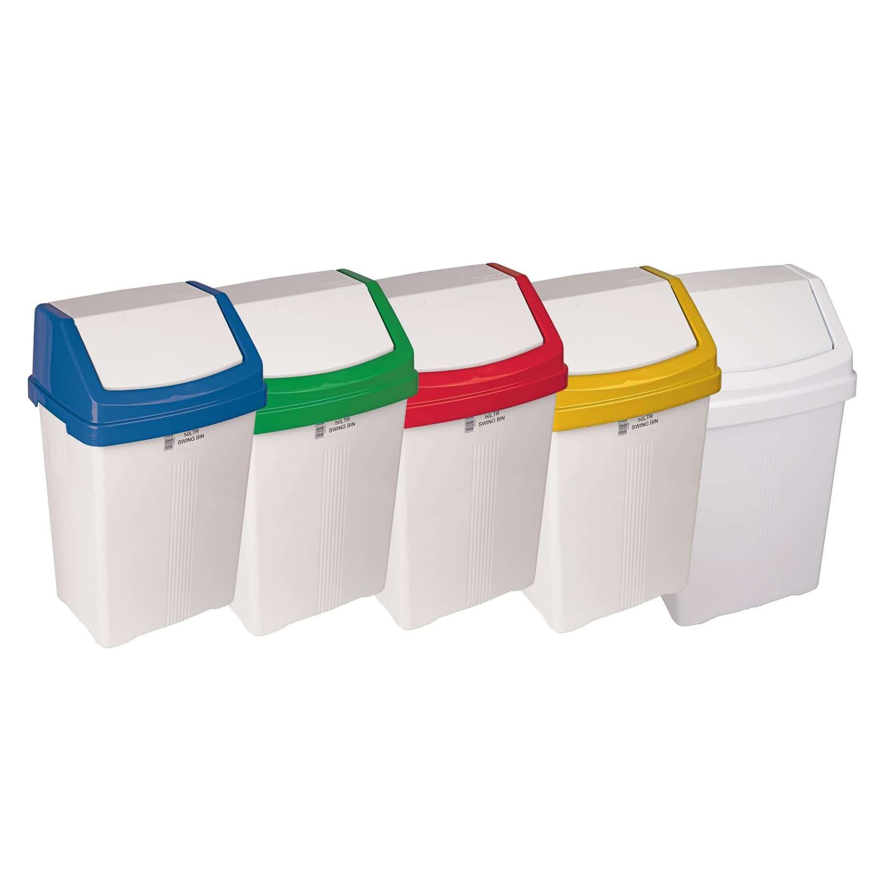 Value Waste Recycling Swing Bin 50L – Forward Education